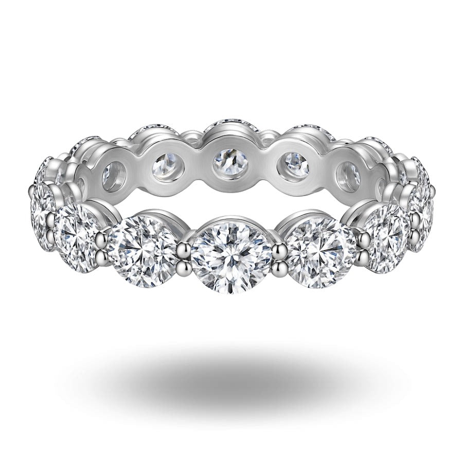 Zahra Brilliant Cut Eternity Ring – House of Carats